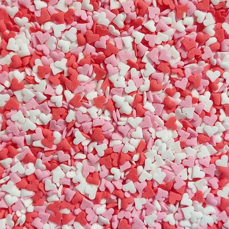 Suikerdecoratie mini suikerhartjes 55g - glutenvrij - Tasty Me