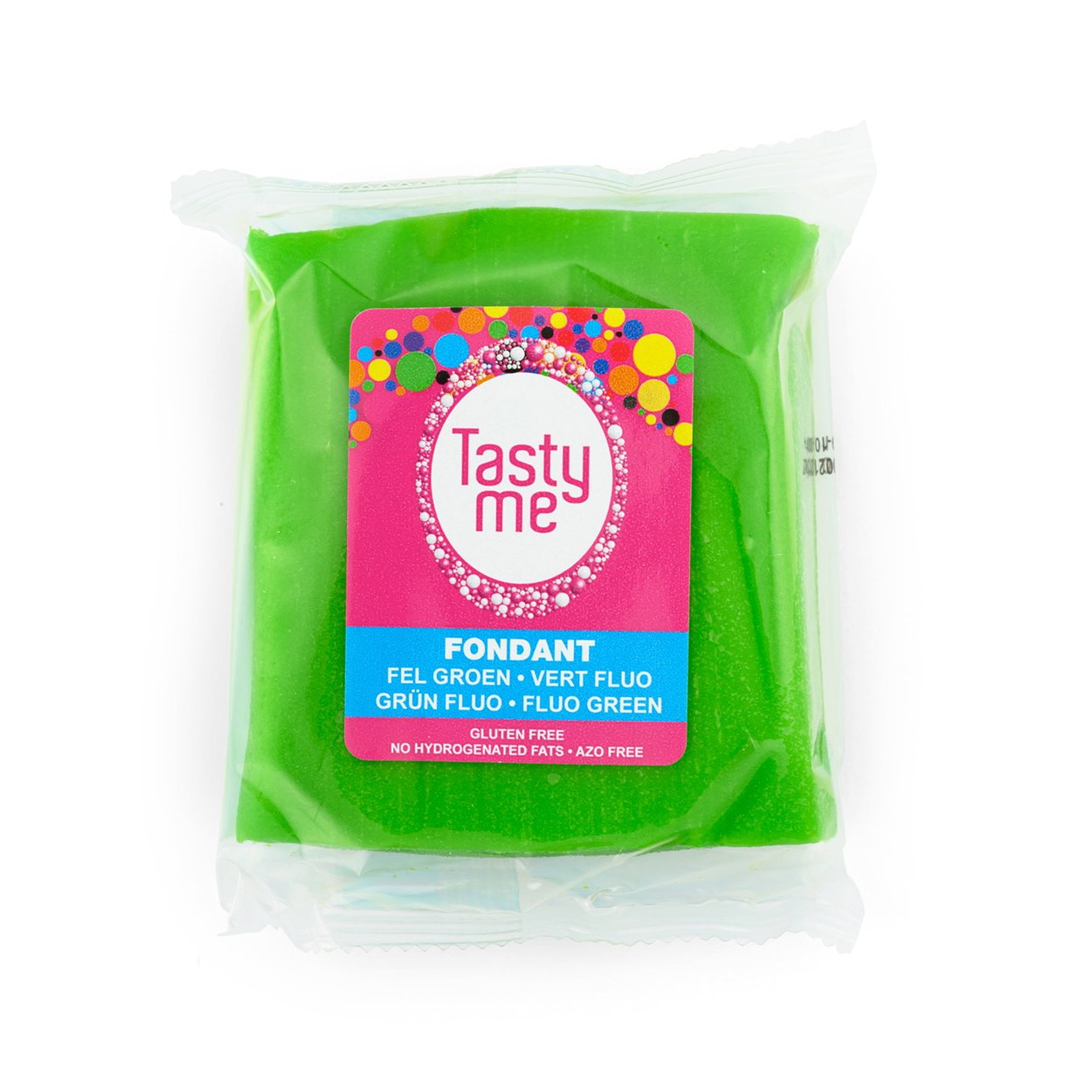 Rolfondant fel groen 200g - glutenvrij - Tasty Me