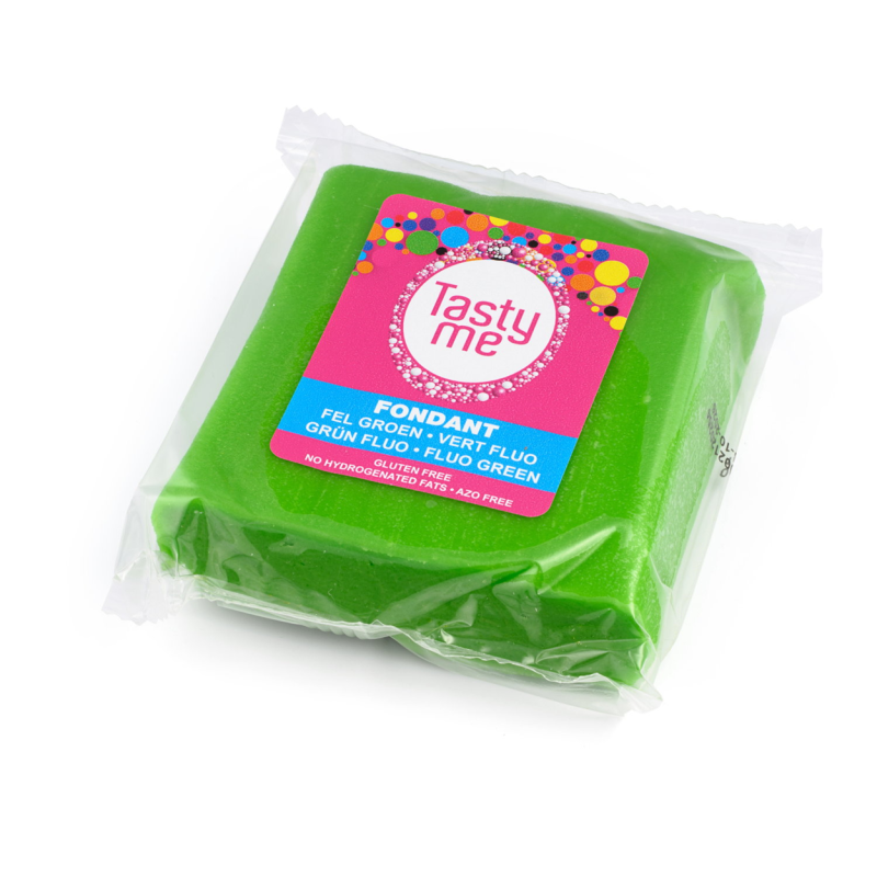 Rolfondant fel groen 200g - glutenvrij - Tasty Me