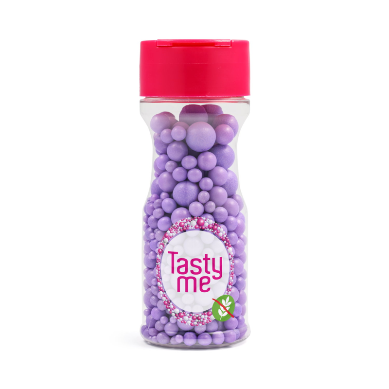 Sugar Pearls Sprinkles mix Violet 70g - glutenvrij - Tasty Me