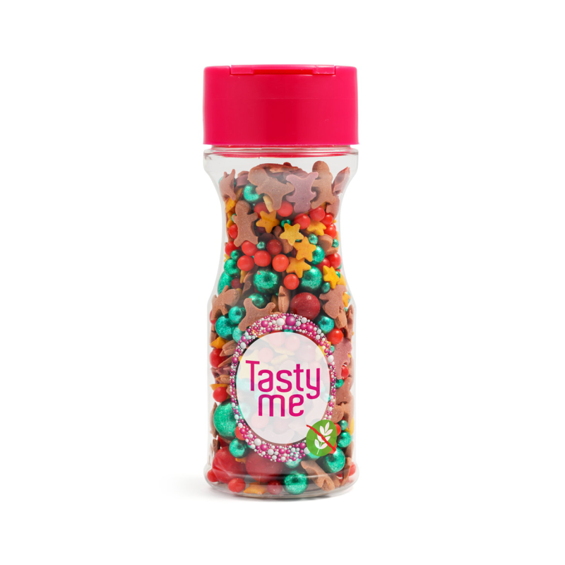 Sprinklemix X-mas 60g - glutenvrij - Pink cap - Tasty Me